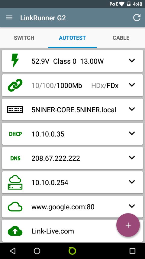 NETSCOUT LinkRunner G2; Part 2, Hittin The Switches