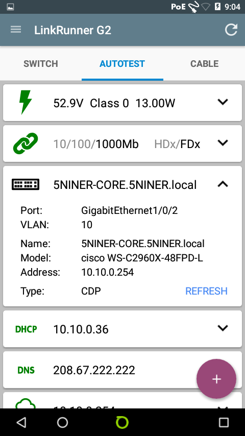 NETSCOUT LinkRunner G2; Part 2, Hittin The Switches